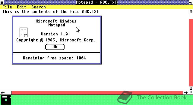Microsoft Windows 1.x, 1.01 - The Collection Book