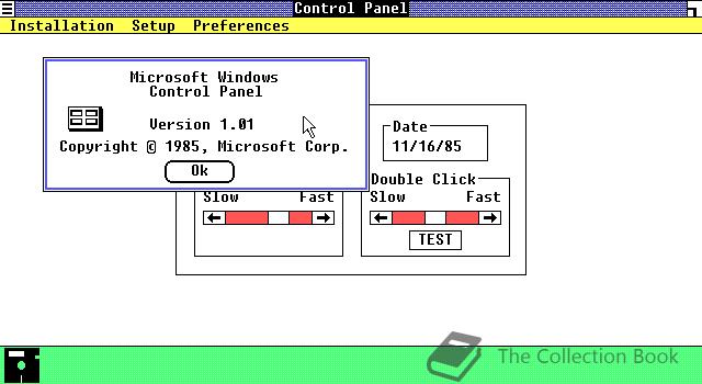 Microsoft Windows 1.x, 1.01 - The Collection Book