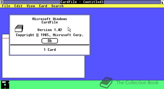 Microsoft Windows 1.x, 1.02 - The Collection Book
