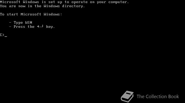 Microsoft Windows 1.x, 1.03 - The Collection Book