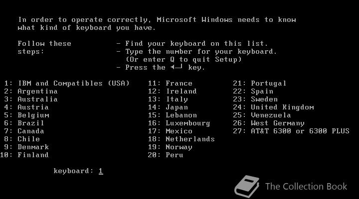 Microsoft Windows 1.x, 1.04 - The Collection Book