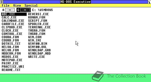 Microsoft Windows 1.x, 1.04 - The Collection Book