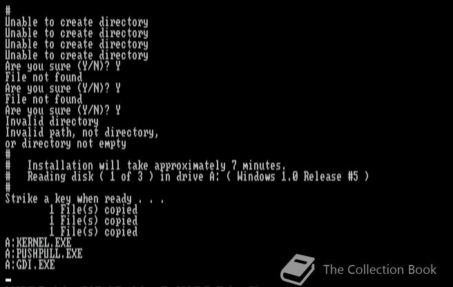 Microsoft Windows 1.x, Development Release 5 - The Collection Book