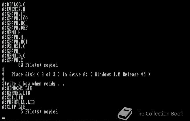 Microsoft Windows 1.x, Development Release 5 - The Collection Book