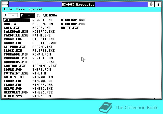 Microsoft Windows 2.x, 2.11 for 386 - The Collection Book