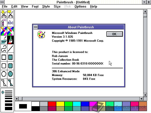 Microsoft Windows 3.1, 3.1.026 - The Collection Book