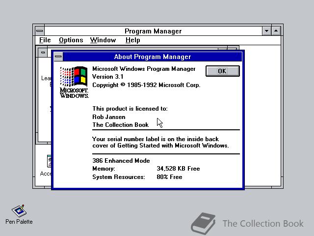 Microsoft Windows for Pen Computing 1.0, 1.0a - The Collection Book
