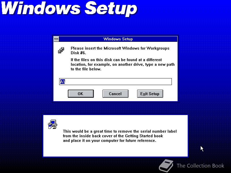 Microsoft Windows for Workgroups 3.11, 3.11.026 - The Collection Book