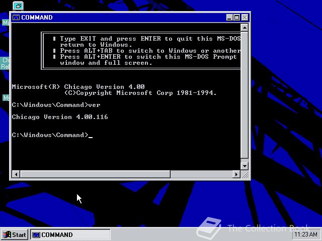 Microsoft Windows 95, 4.00.116 - The Collection Book