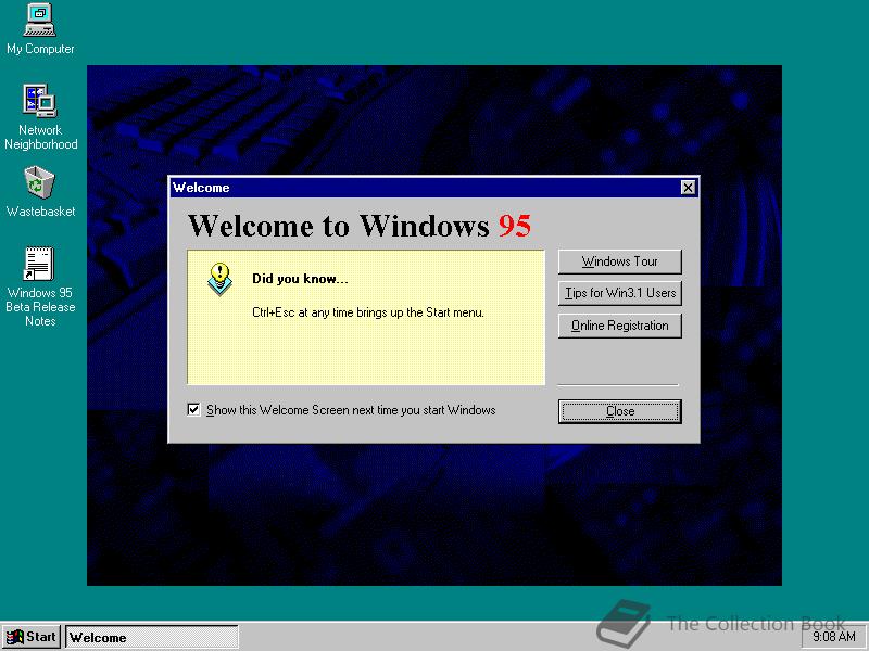Microsoft Windows 95, 4.00.189 - The Collection Book