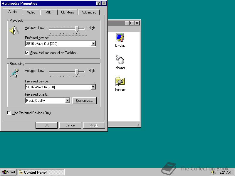 Microsoft Windows 95, 4.00.285 - The Collection Book