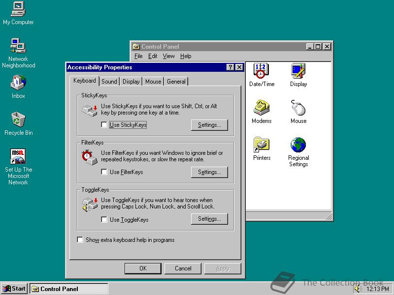 Microsoft Windows 95, 4.00.484 - The Collection Book