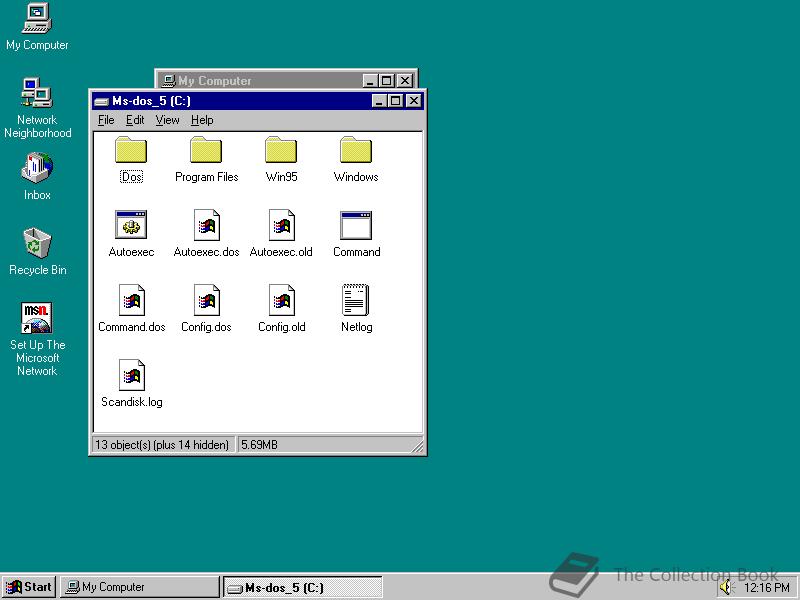 Microsoft Windows 95, 4.00.484 - The Collection Book