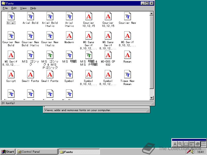 Microsoft Windows 95, 4.00.720 - The Collection Book