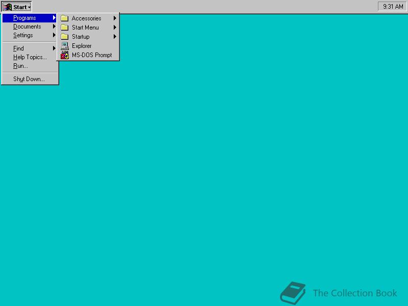 Microsoft Windows 95, 4.00.90c - The Collection Book