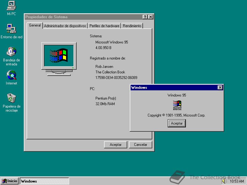 Microsoft Windows 95, 4.03.1214 - The Collection Book