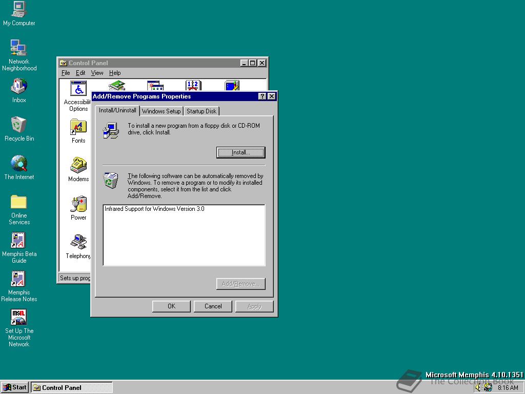Microsoft Windows 98, 4.10.1351 - The Collection Book