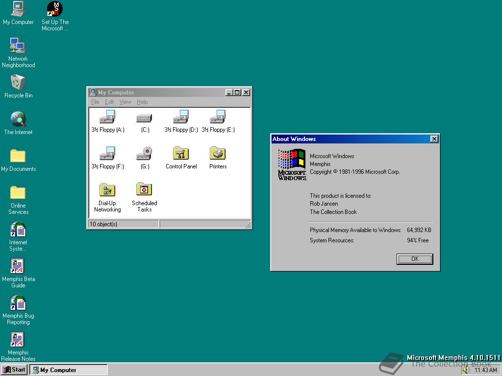 Microsoft Windows 98, 4.10.1511 - The Collection Book