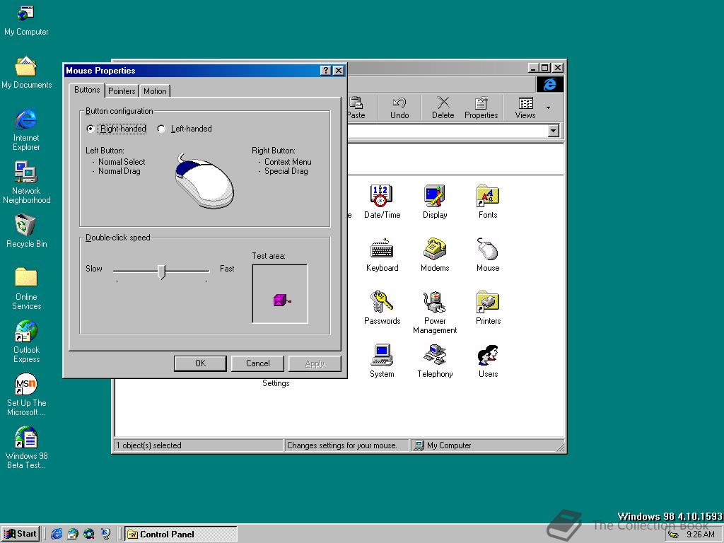 Microsoft Windows 98, 4.10.1593 - The Collection Book