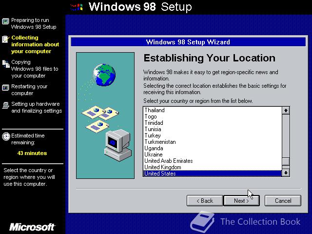 Microsoft Windows 98, 4.10.2183 A - The Collection Book