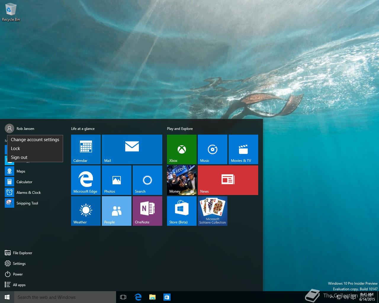 Microsoft Windows 10, 10.0.10147.0 - The Collection Book