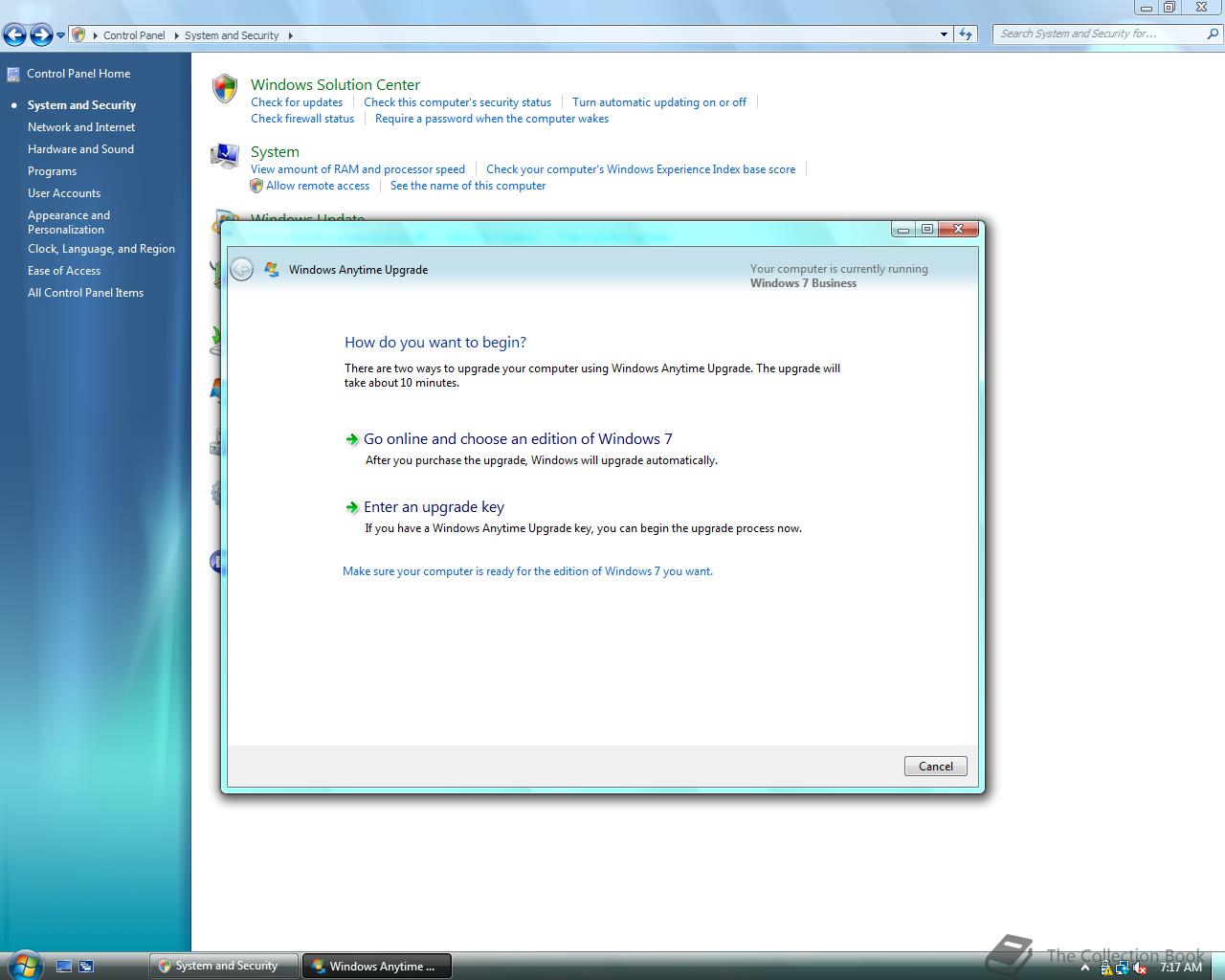 Microsoft Windows 7, 6.1.6730.1 - The Collection Book
