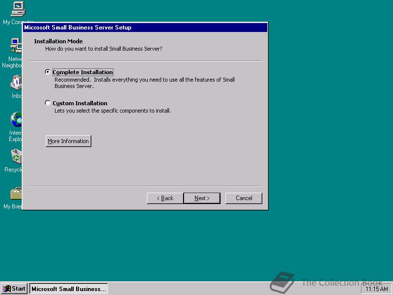 Microsoft Windows BackOffice Small Business Server 4.0, 4.0.1383.3 ...