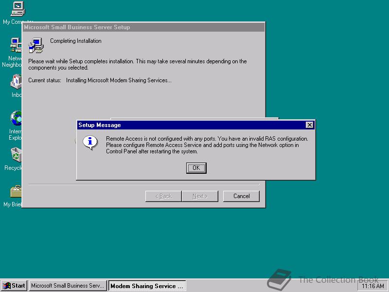 Microsoft Windows BackOffice Small Business Server 4.0, 4.0.1383.3 ...