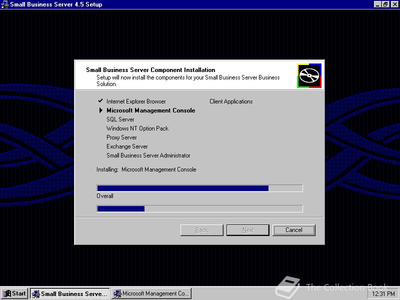 Microsoft Windows BackOffice Small Business Server 4.5, 4.5.714.0 - The ...