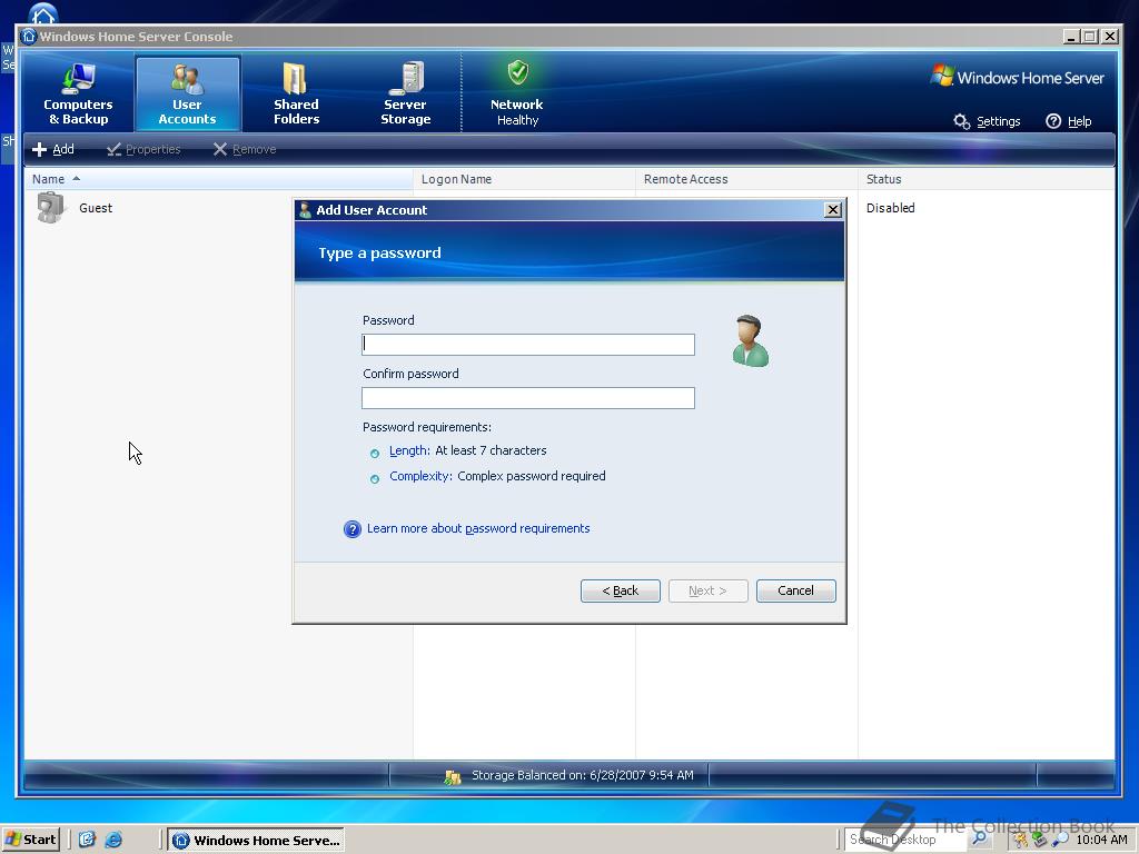 Microsoft Windows Home Server, 6.0.1500.6 - The Collection Book