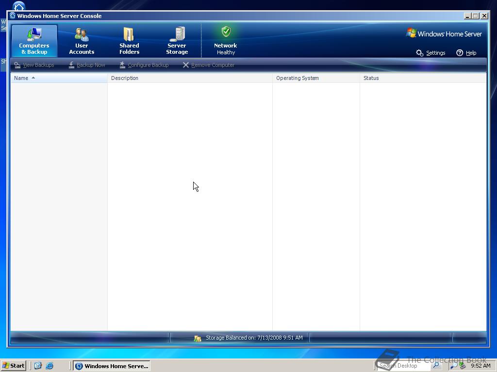 Microsoft Windows Home Server, 6.0.2030.0 - The Collection Book