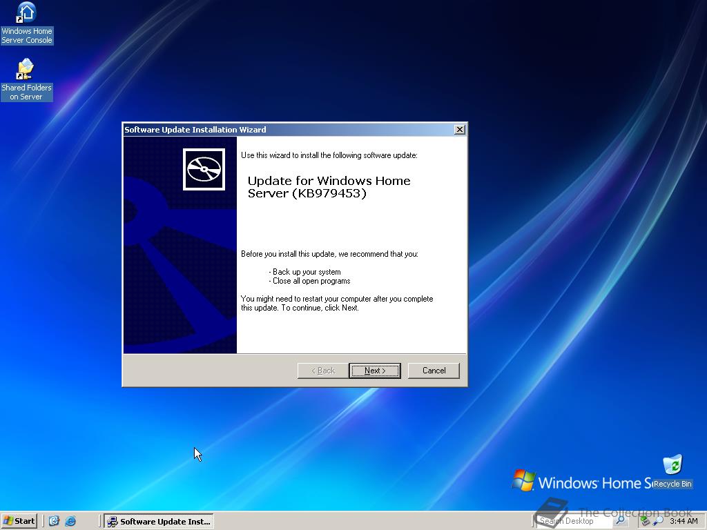 Microsoft Windows Home Server, 6.0.3039.0 - The Collection Book