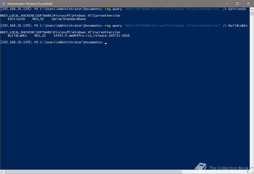 Microsoft Windows Nano Server 2016, 10.0.14393.0 - The Collection Book