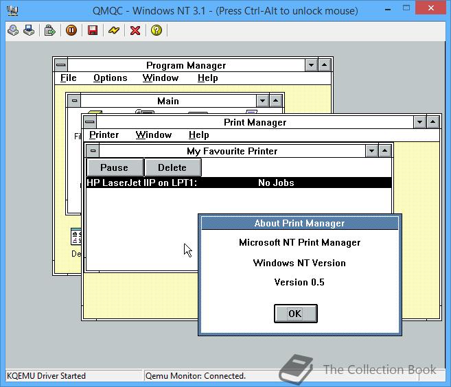 Microsoft Windows NT 3.1, 1.0 (October 1991) - The Collection Book