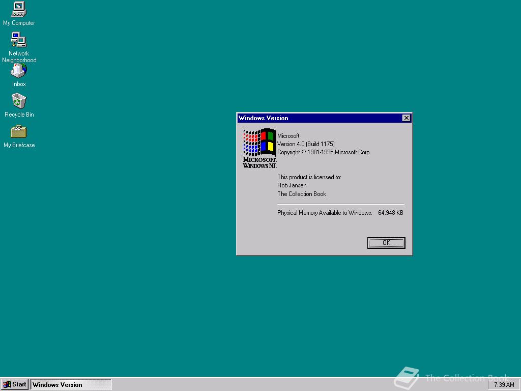 Microsoft Windows NT 4.0, 4.0.1175.1 - The Collection Book