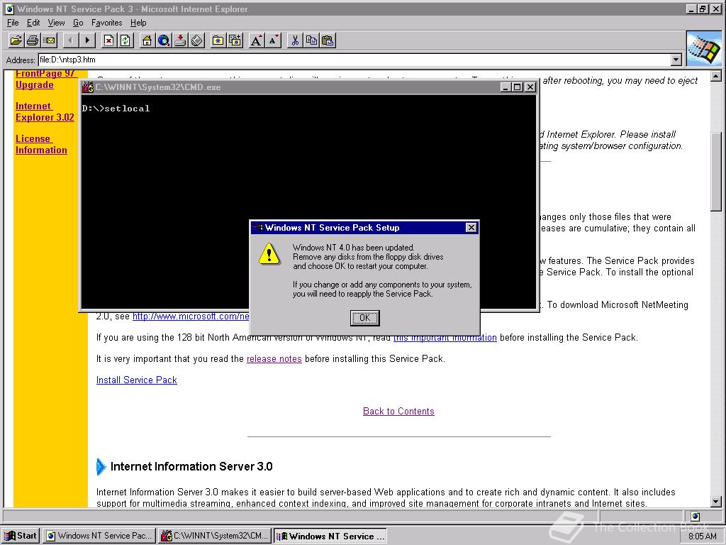 Microsoft Windows NT 4.0, 4.0.1381.4 - The Collection Book