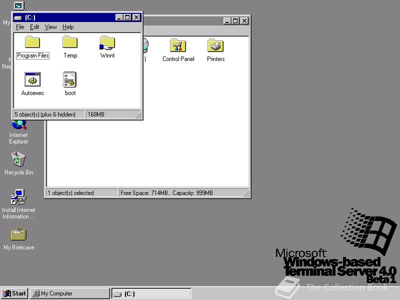 Microsoft Windows NT Server 4.0 Terminal Server Edition, 4.0.307.1 ...