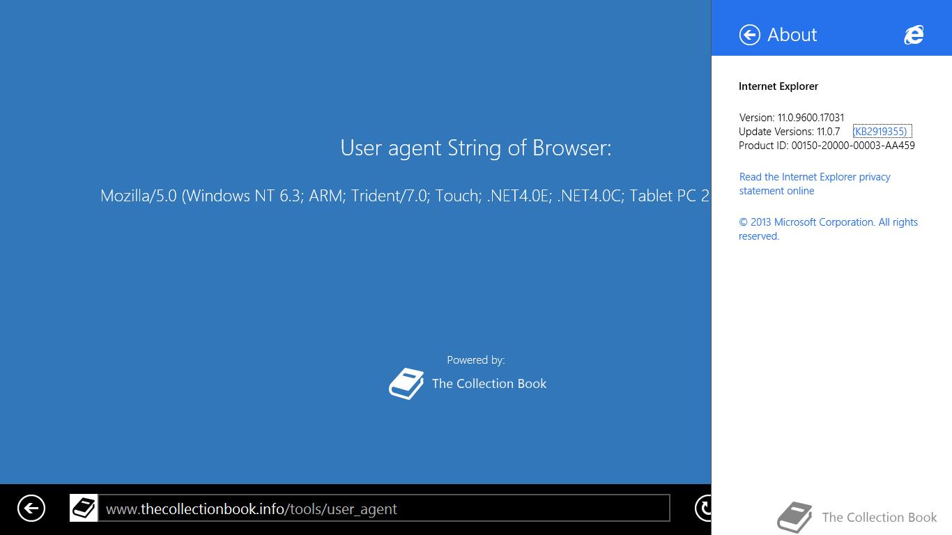 Microsoft Windows RT 8.1, 6.3.9600.17031 - The Collection Book