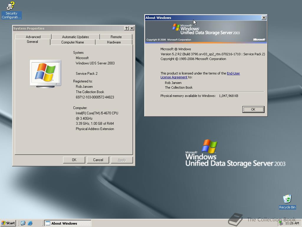 Microsoft Windows Unified Data Storage Server 2003, 5.2.3790.2784 - The ...