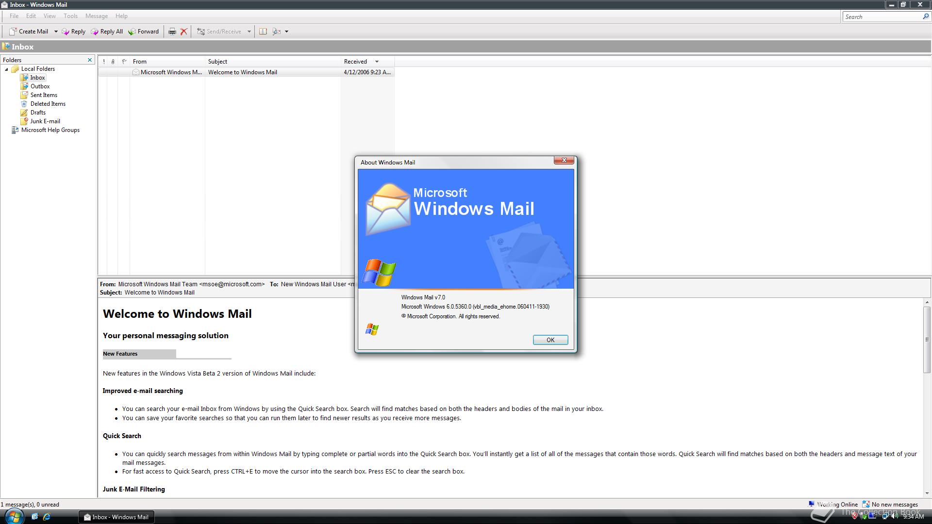 Microsoft Windows Vista, 6.0.5360.0 - The Collection Book