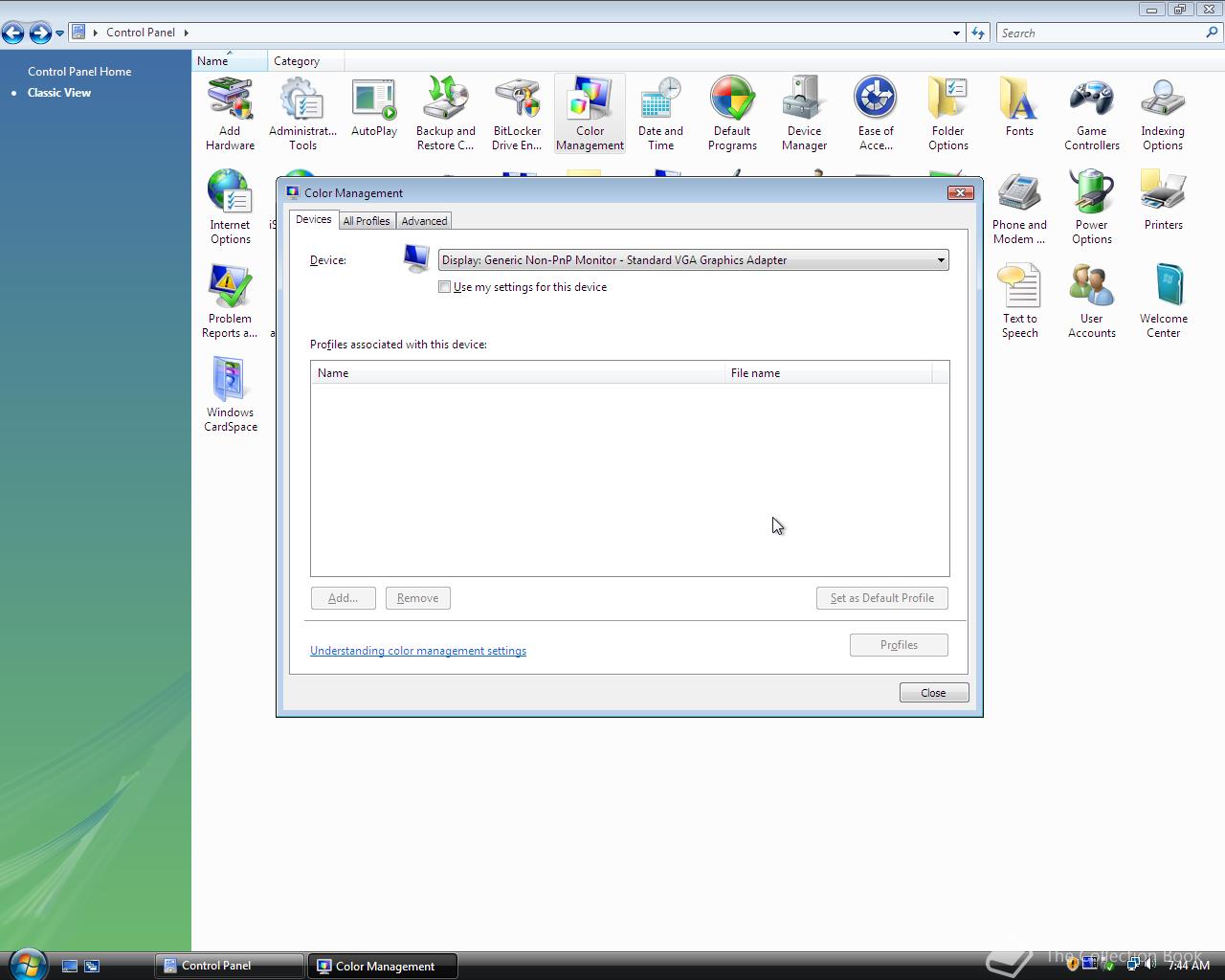 Microsoft Windows Vista, 6.0.5600.16384 - The Collection Book