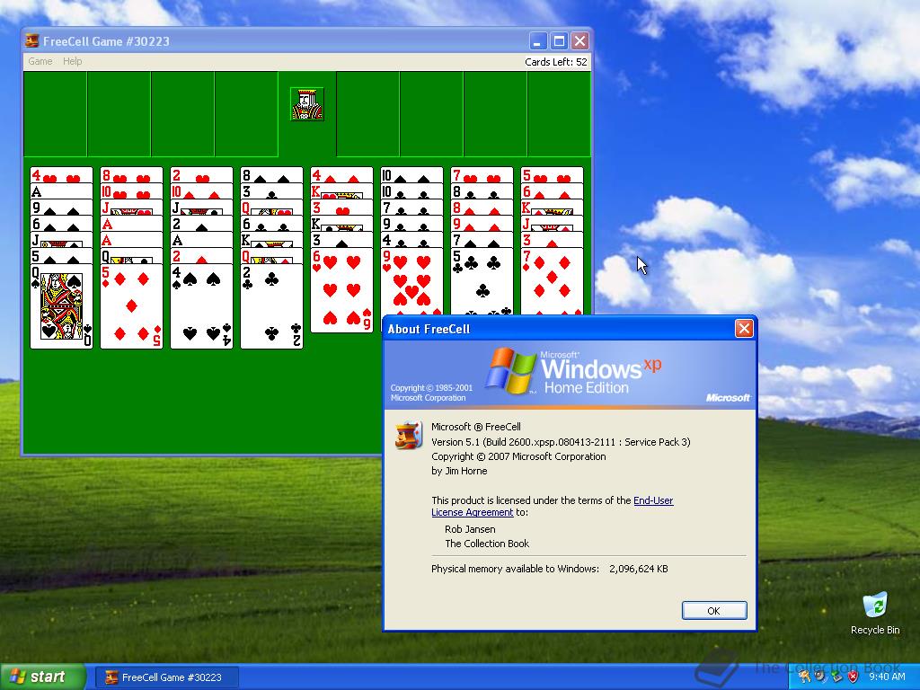 Microsoft Windows XP Home Edition ULCPC , 5.1.2600.5512 - The ...