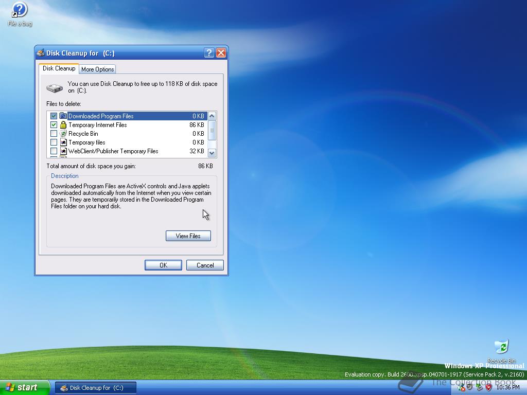 Microsoft Windows XP Media Center Edition 2005, 5.1.2600.2160 - The ...