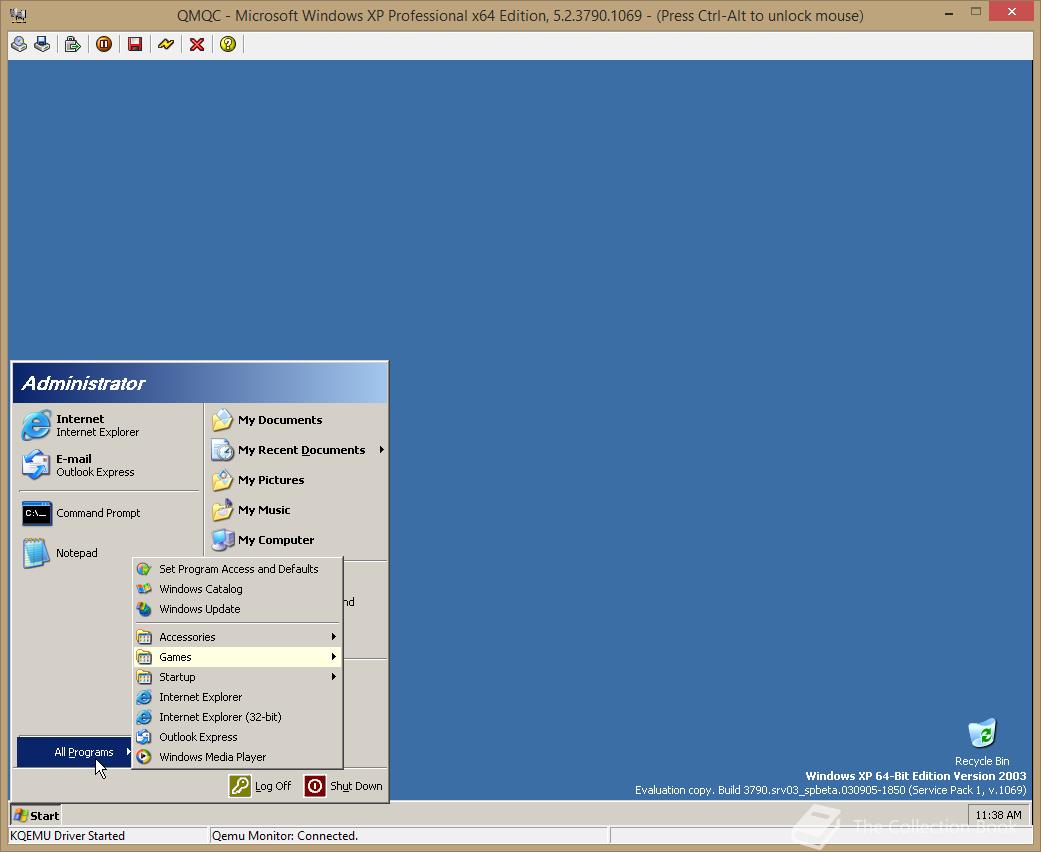 Microsoft Windows XP Professional x64 Edition, 5.2.3790.1069 - The ...