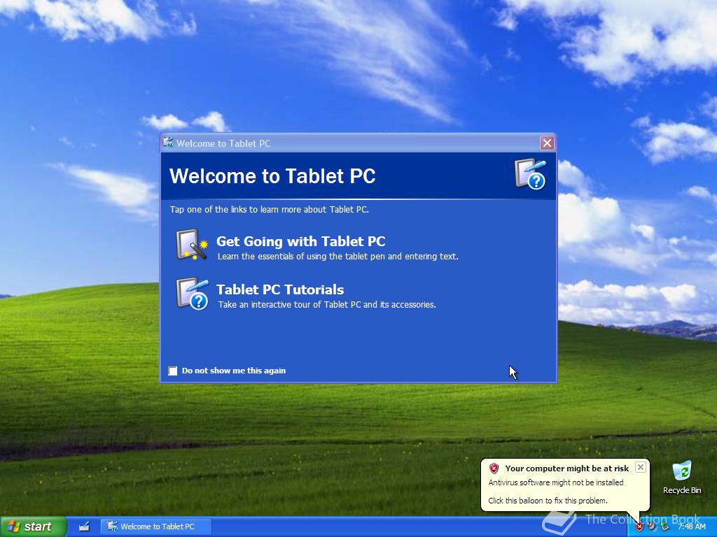 Microsoft Windows XP Tablet PC Edition 2005, 1.7.2600.2180 - The ...