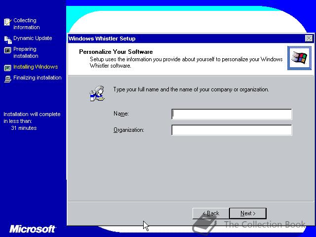 Microsoft Windows XP, 5.1.2296.1 - The Collection Book