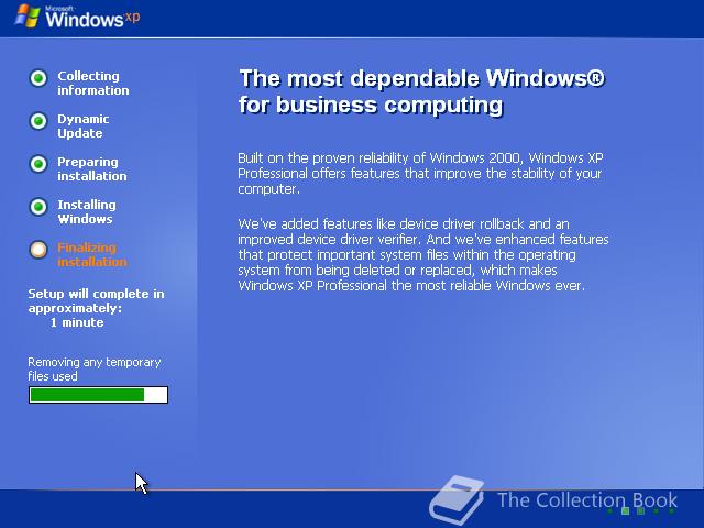 Microsoft Windows XP, 5.1.2485.0 - The Collection Book